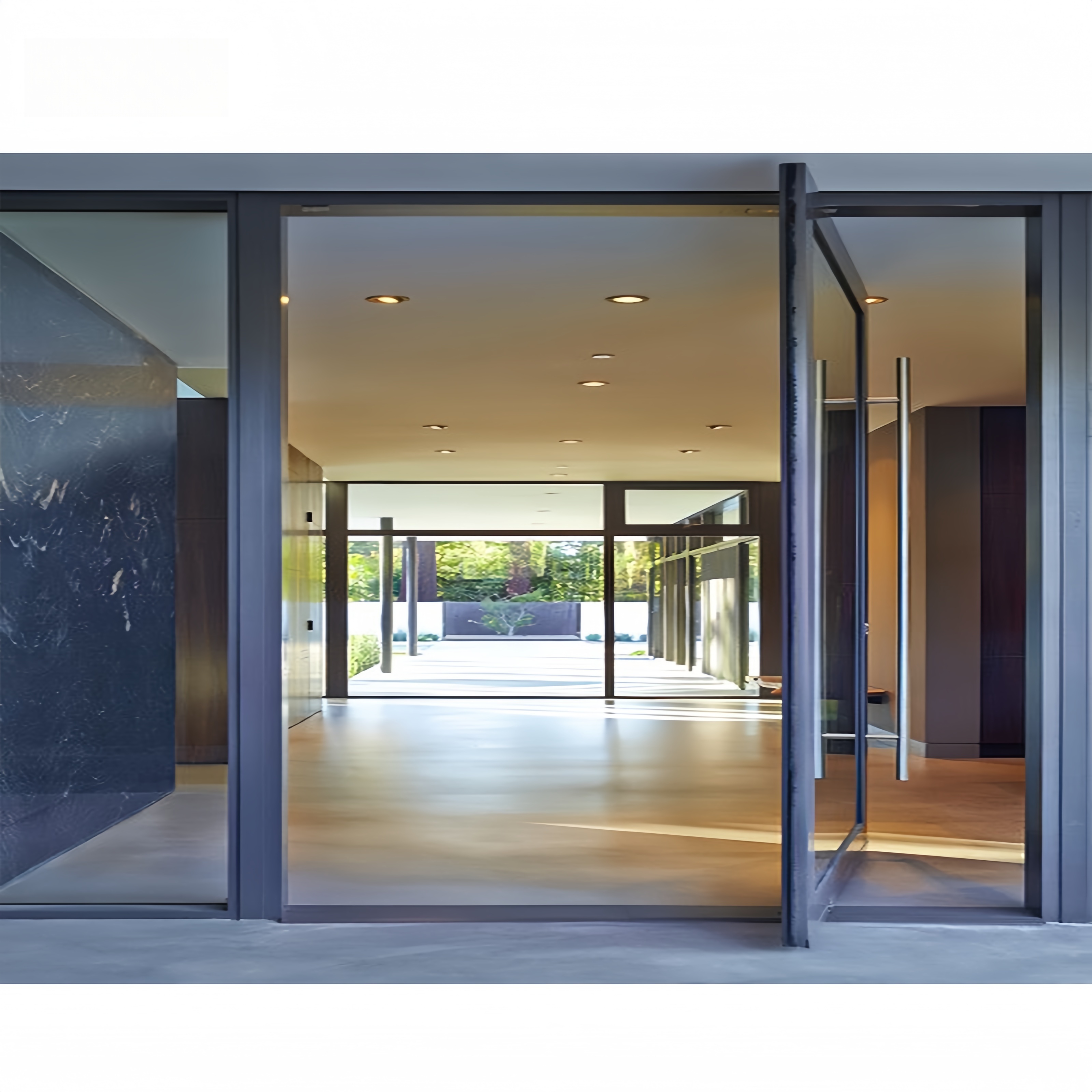 Entrance Aluminum Glass Pivot Door Aluminum Pivot Entry Doors | Zonle