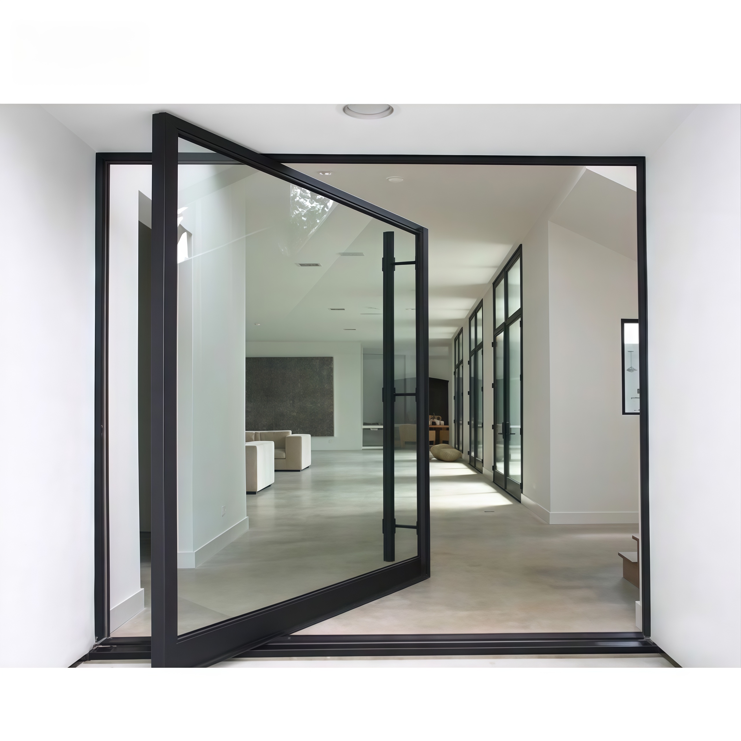 Entrance Aluminum Glass Pivot Door Aluminum Pivot Entry Doors | Zonle