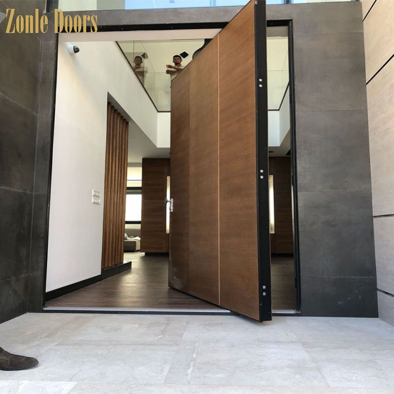 Modern House Exterior Large Size Custom Modern Smart Front Entrance ...