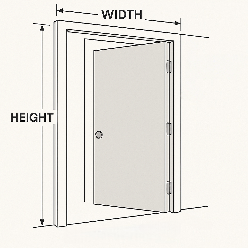 How to Measure a Door for Replacement Or Installation | Zonle Doors