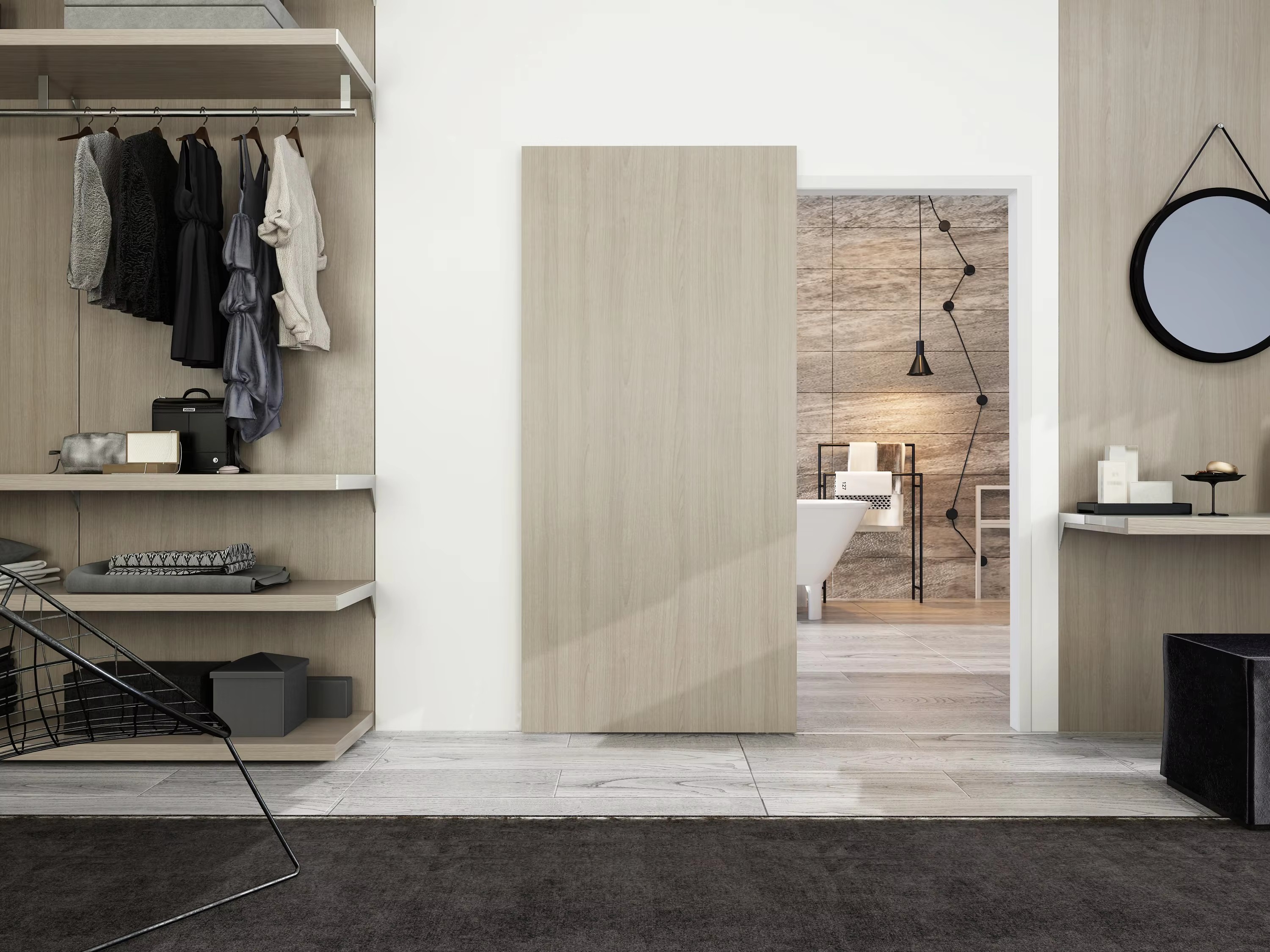 Hidden Track Ghost Sliding Door | Modern Invisible Hardware Indoor ...