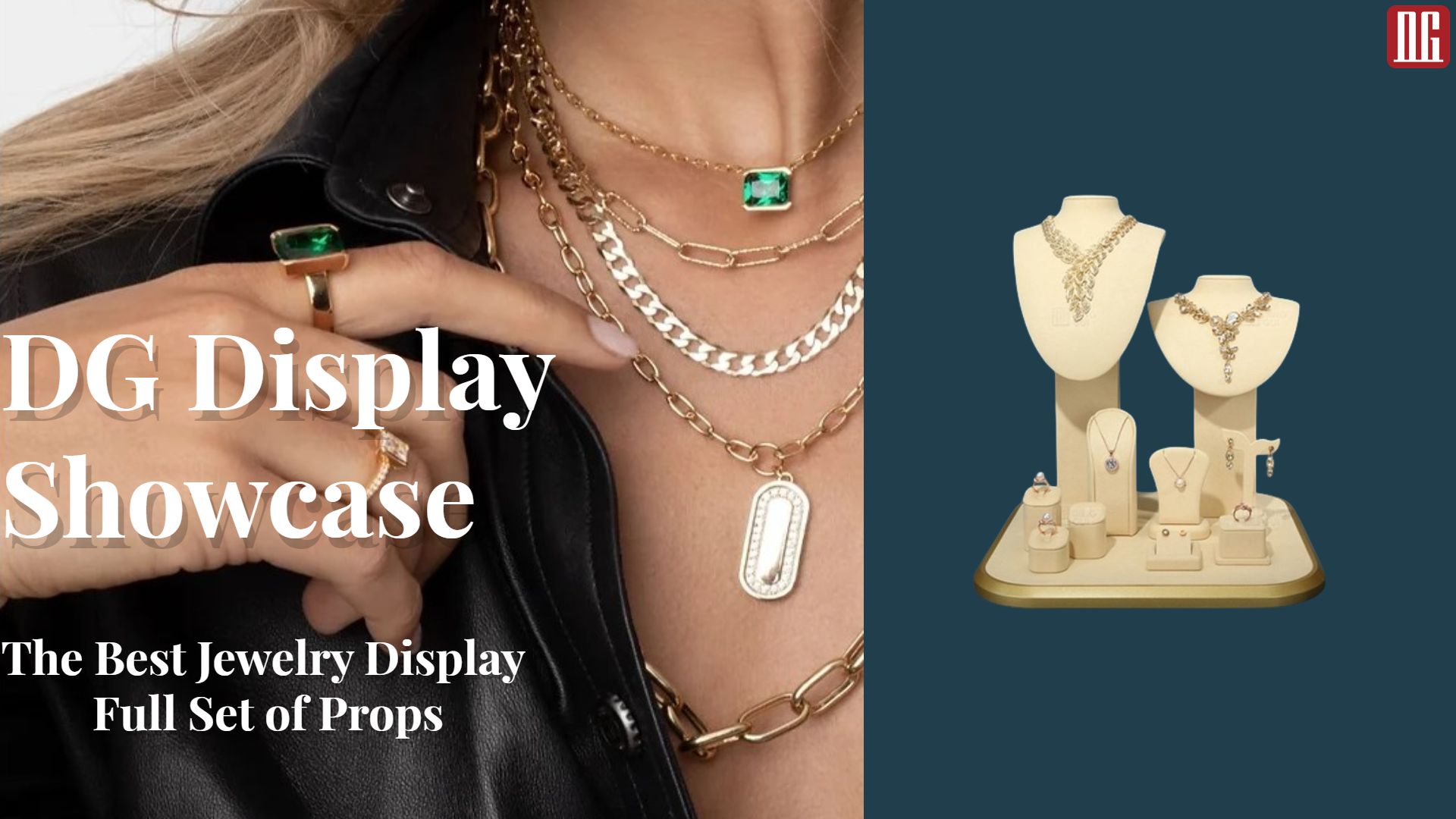 The Best Jewelry Display Full Set of Props Manufacturer-DG Display Showcase