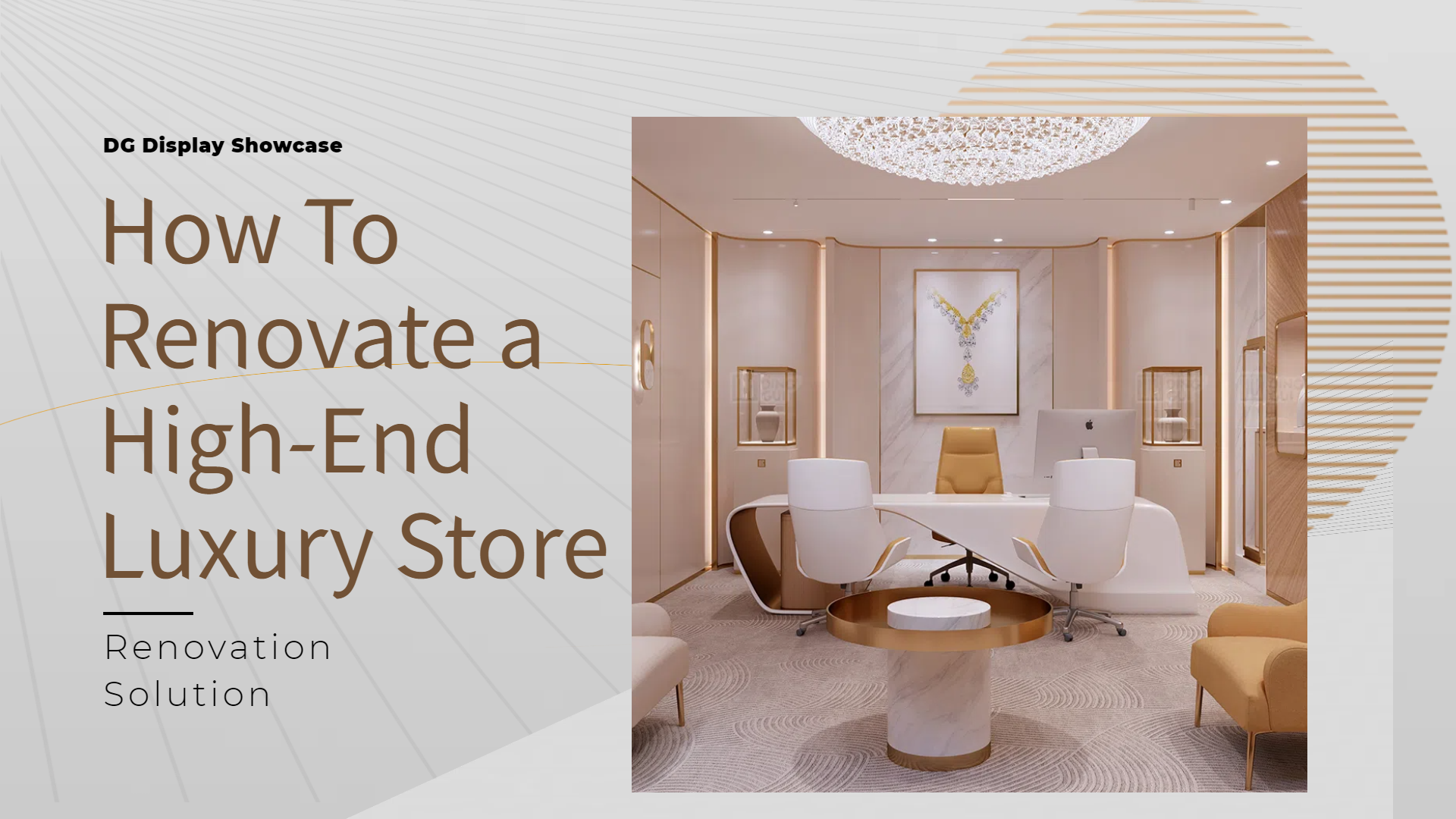 Slik pusser du opp en eksklusiv luksusbutikk | DG Display Showcase