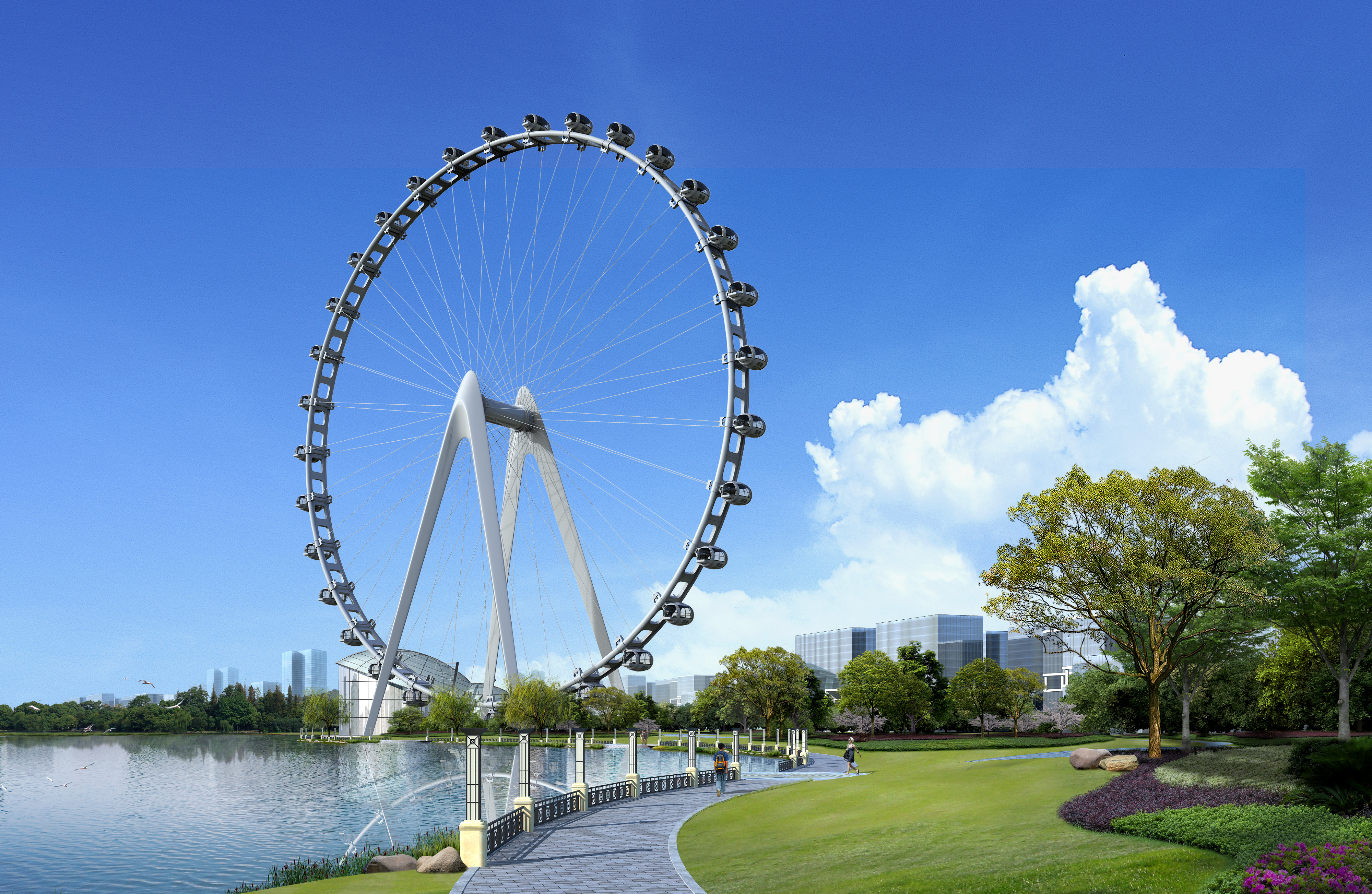 Carnival Giant Ferris Wheel Observation Wheel GLC-168A | Jinma Rides