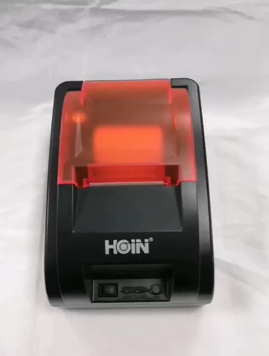 HOIN -H58 Thermal Printer Black and White 58mm Thermal Desktop Printer 2inch USB Hoin H58 58mm ...