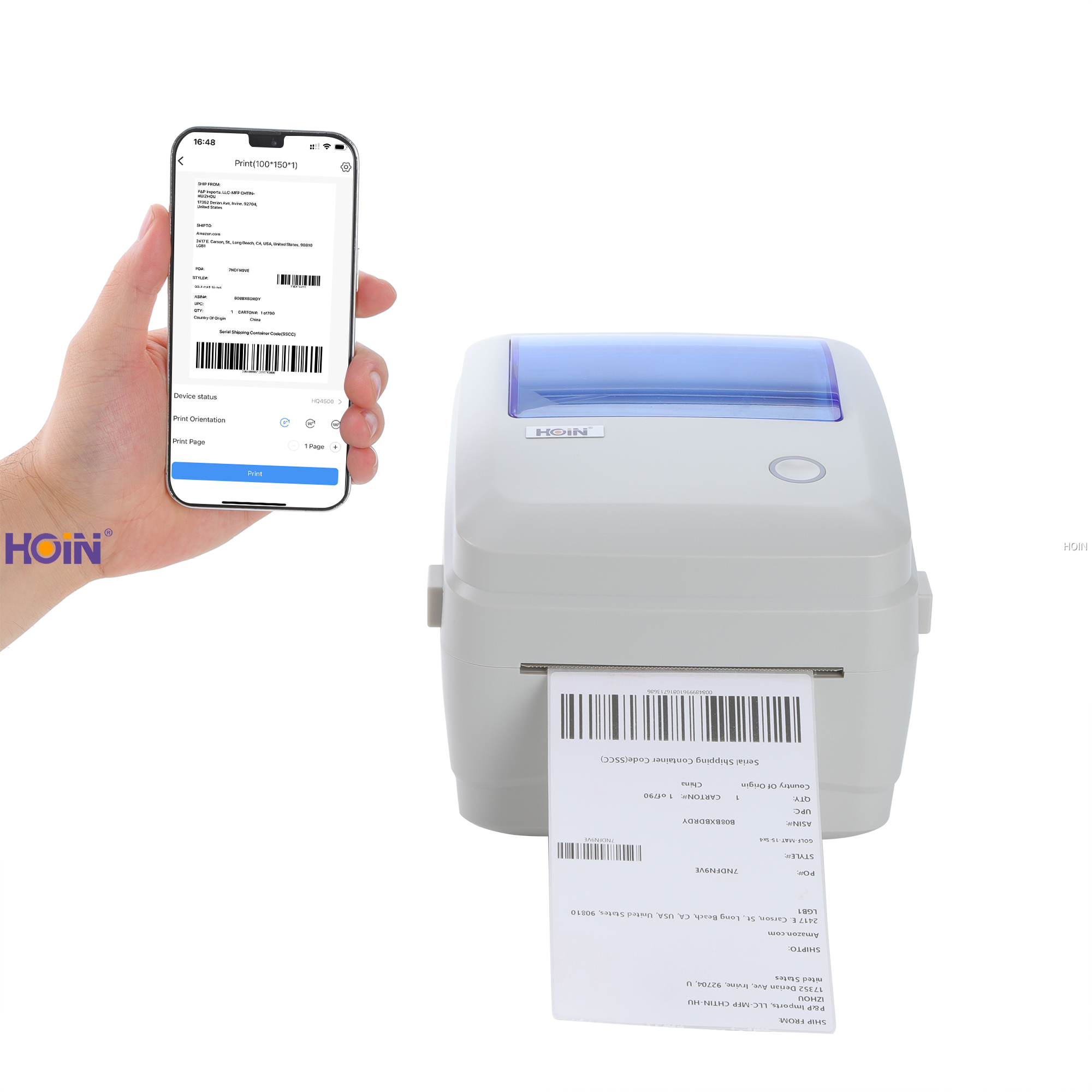 Custom Commercial Thermal Label Printer Manufacturers Manufacturer | HOIN