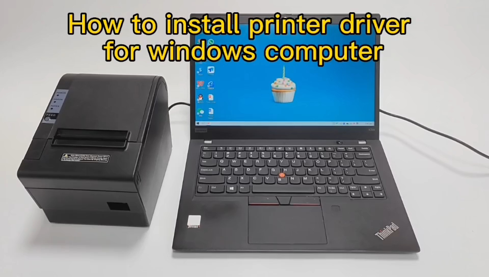 How to install thermal receipt printer windows driver for 80mm HOP-E802 printer HOIN--Check ...