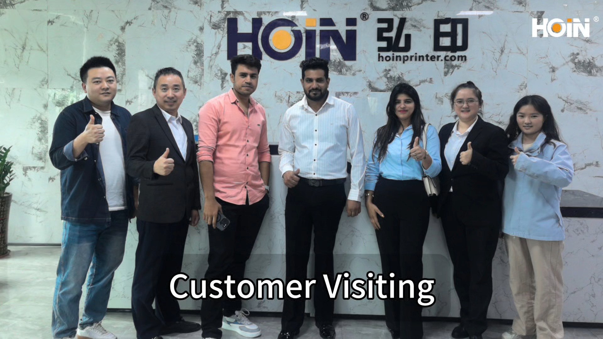 Cliente visita la fábrica de impresoras térmicas Hoin: gran mercado potencial en impresoras ...