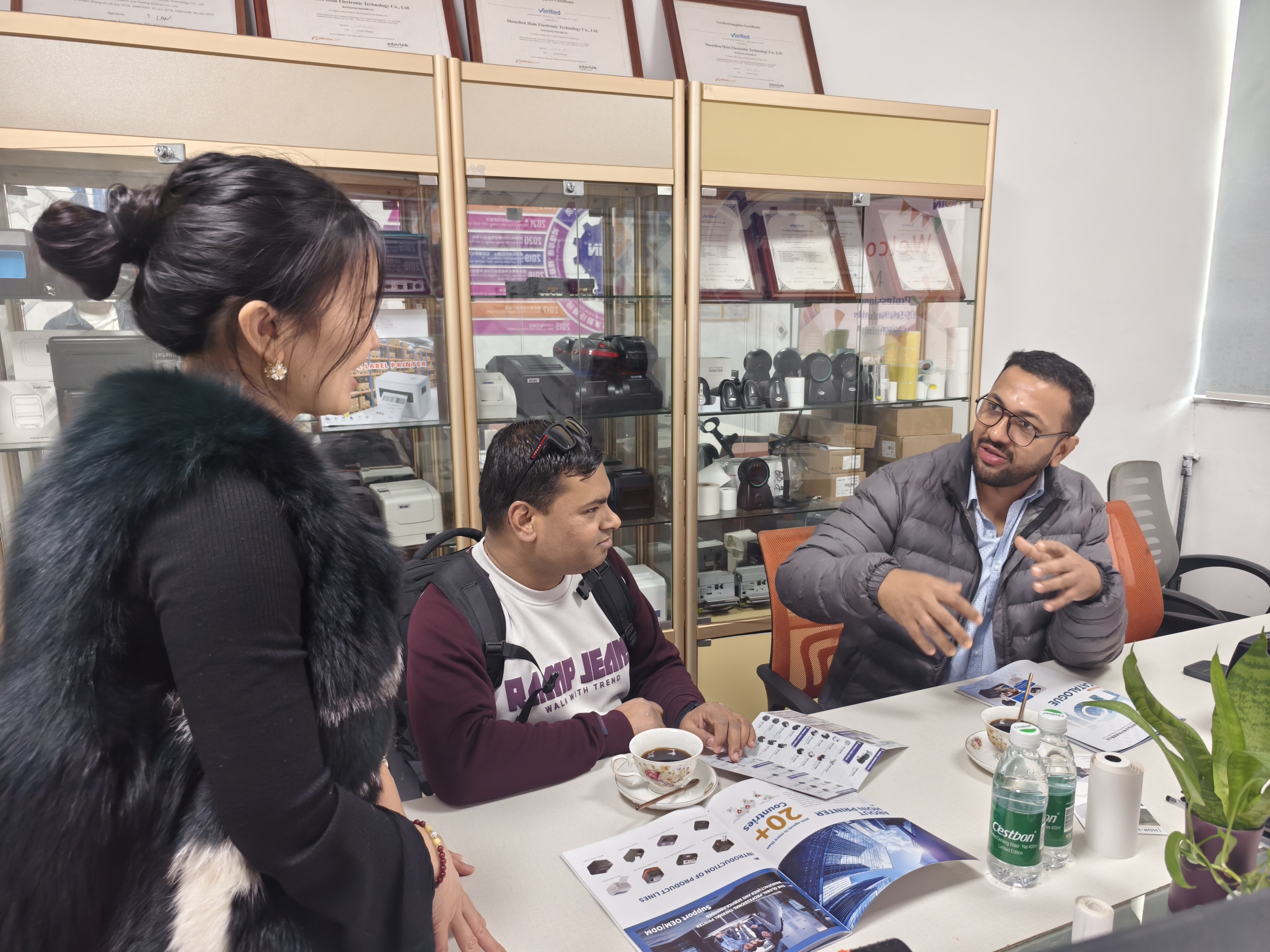 Nepalese Customer Visits HOIN Thermal Printer Factory | HOIN Printer