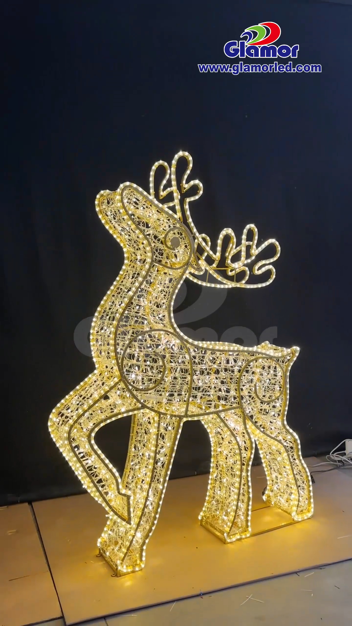 Christimas Decoration Outdoor Indoor Using 3D Deer Elk Motif Light ...