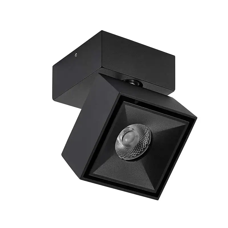 Square Shape Adjustable COB LED Spot Ceiling Lights AC185-265V Surface ...