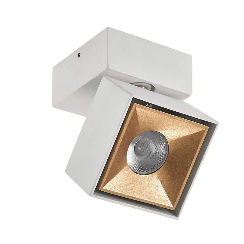 Square Shape Adjustable COB LED Spot Ceiling Lights AC185-265V Surface ...