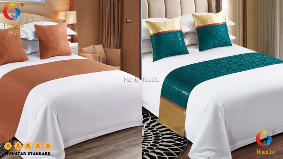 Lightweight Hotel Bed Runner Factory Price | Hanbi Textile