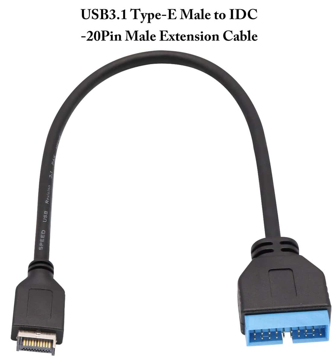 USB 3.1 Type-E Front Panel Header to USB 3.0 20Pin Header Cable