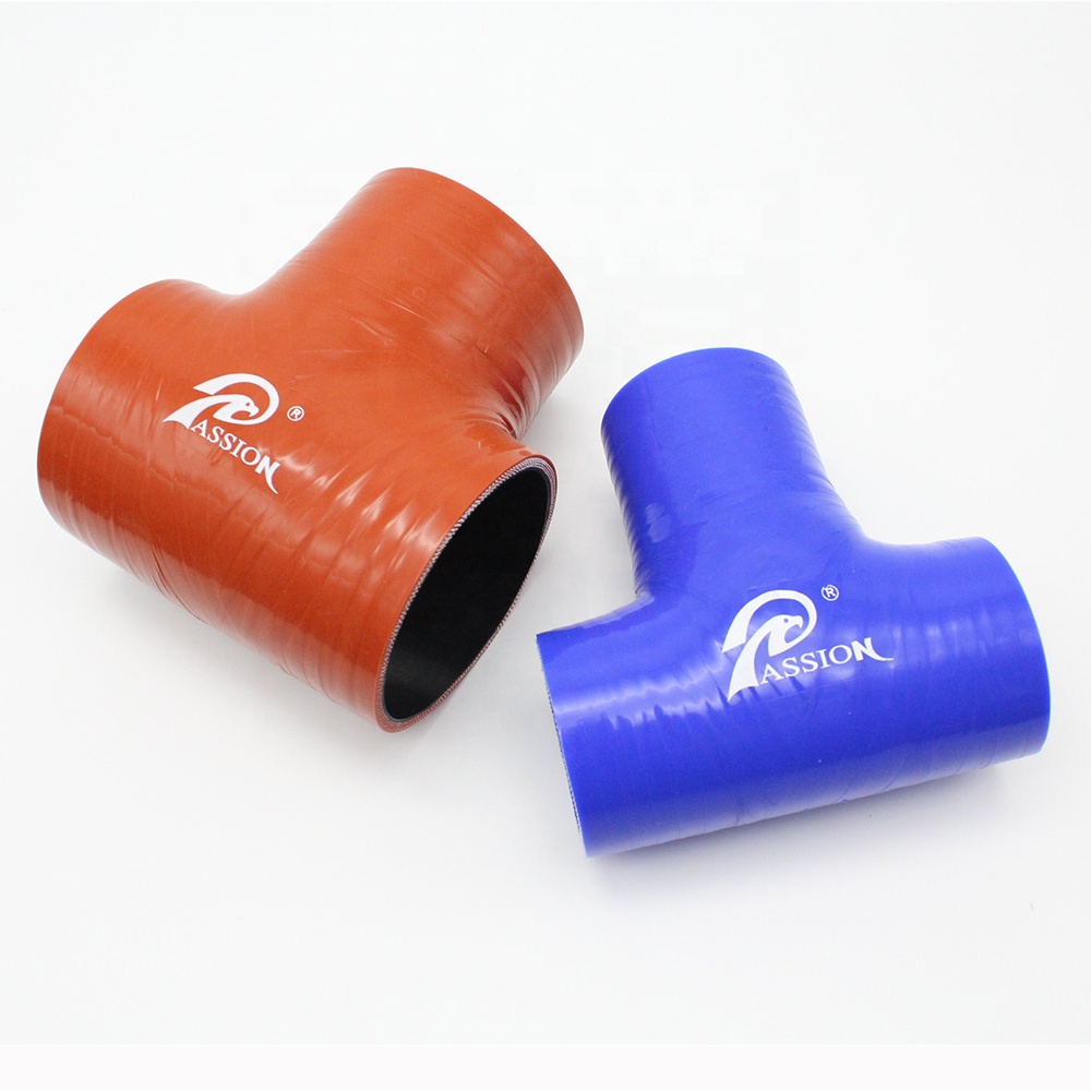 Paishun - Blue Color T Shape Elbow Silicone Connector Flexible Heat ...