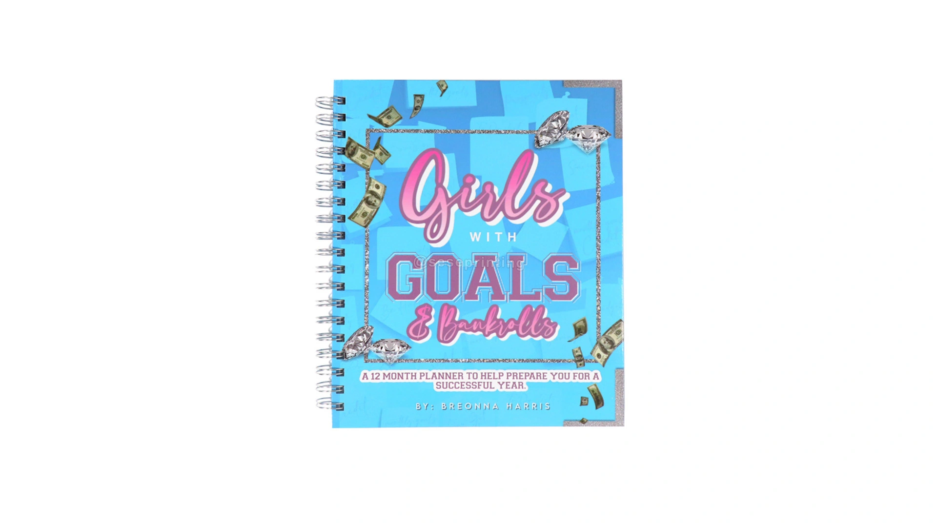 Design Your Own Planner Custom Spiral Notebooks Girls Goal Journal and ...
