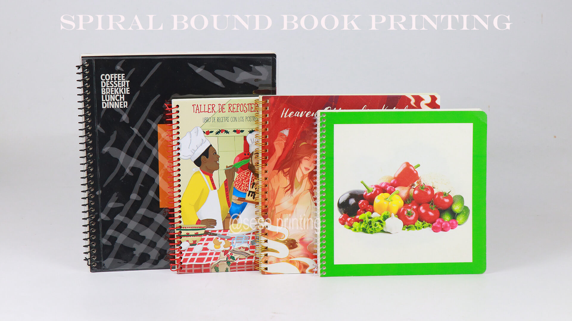 Guide d'impression de livres à reliure spirale | SeSe Printing