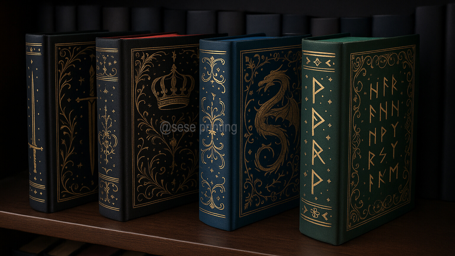 Stampa di libri fantasy di lusso: bordi spruzzati, lamina e design ...