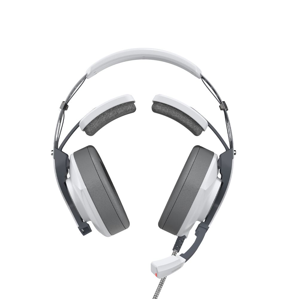 RGB BACKLIT WHITE GAMING HEADSET - Meetion