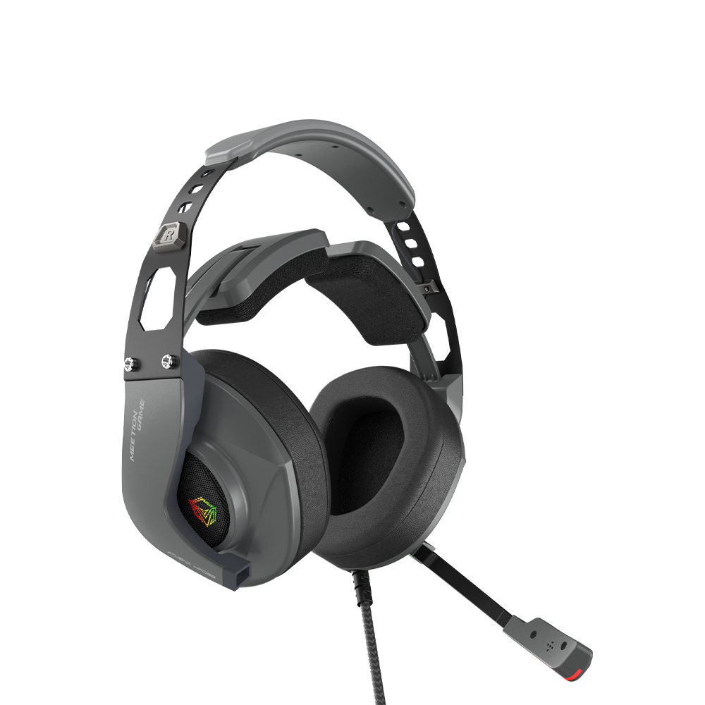 The HP099 Gaming Headset with 7.1 surround sound and RGB lighting - Meetion
