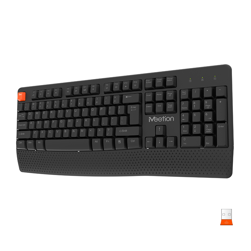 Wireless Ergonomic Keyboard Mouse Combo - Meetion