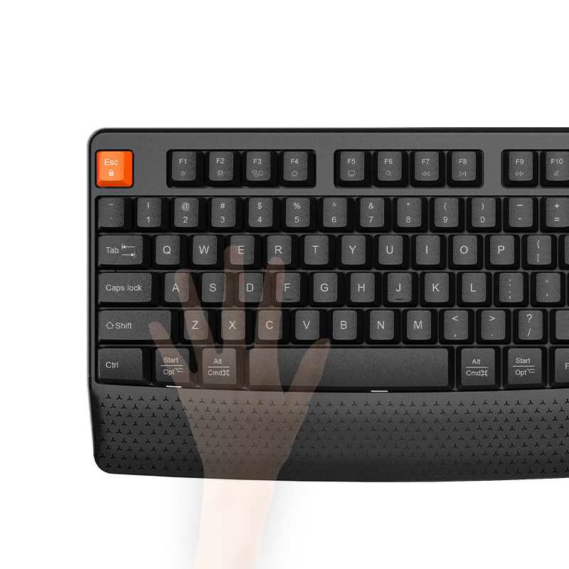 Wireless Ergonomic Keyboard Mouse Combo - Meetion