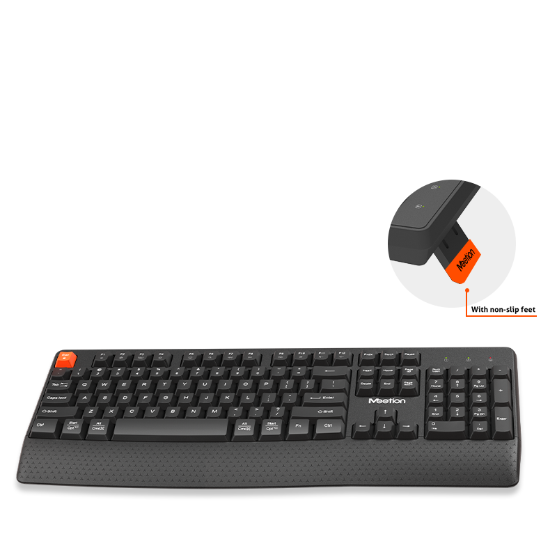 Wireless Ergonomic Keyboard Mouse Combo Meetion