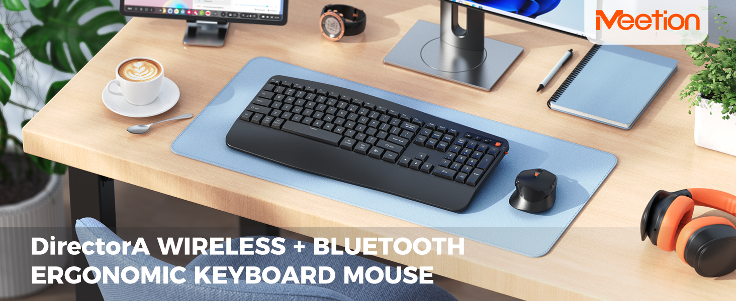 2.4Ghz&Bluetooth Dual Ergonomic - Meetion