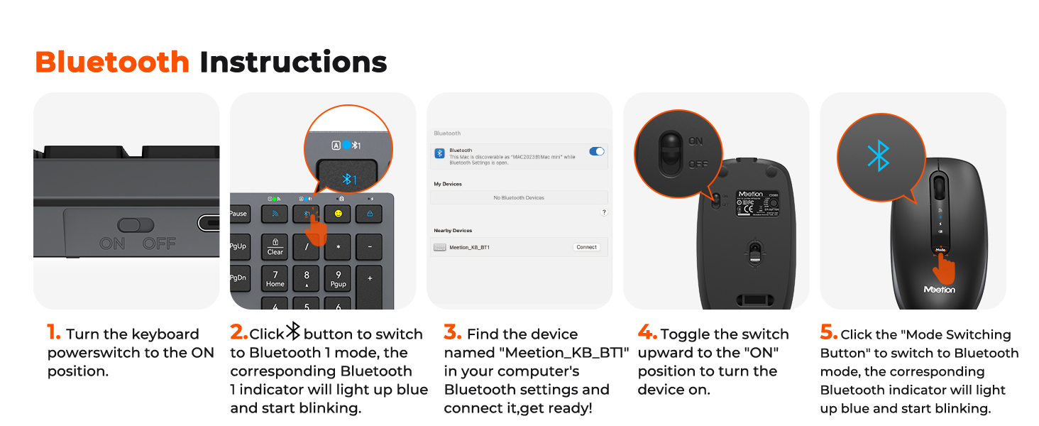 Discover the MEETION C2000 Wireless Keyboard and Mouse for Multi-Device ...