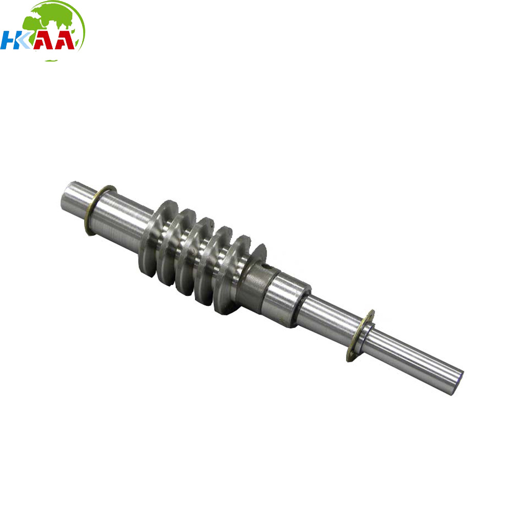 Precision Stainless Steel Motor Transmission Worm Gear Shaft