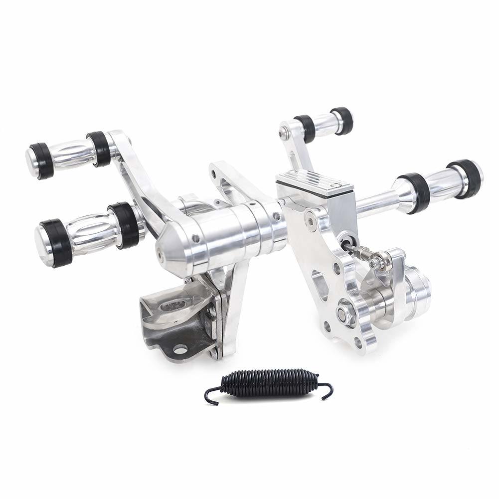 Billet Aluminum CNC Machined Anodized Black Racing Motorcycle Forward ...