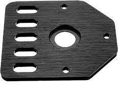 Black Anodized Aluminum Threaded Rod Plate for Stepper Motor