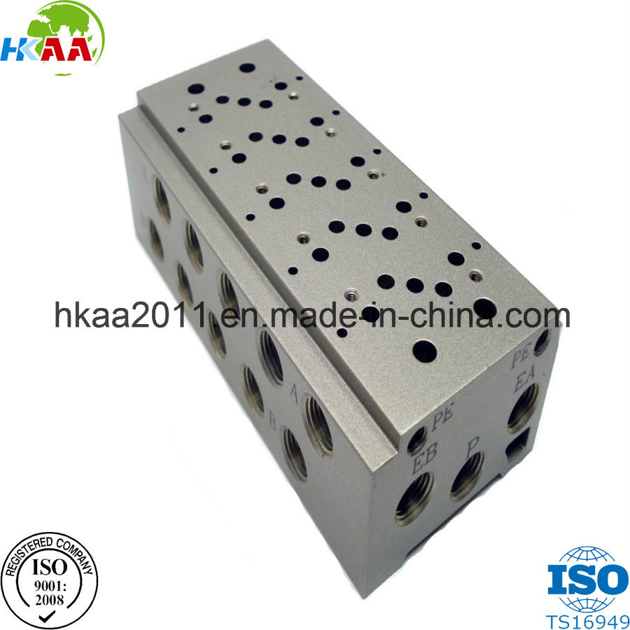 Pneumatic Aluminum Block Manifold Solenoid Air Valve Base