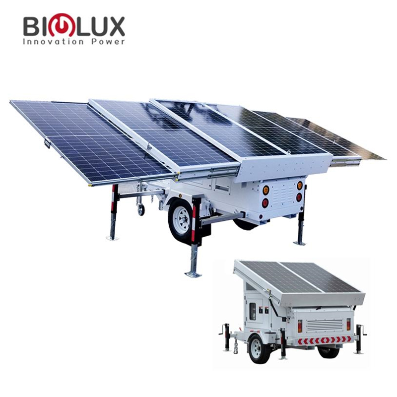 Mobile Standalone Solar Trailer Generator - BIGLUX