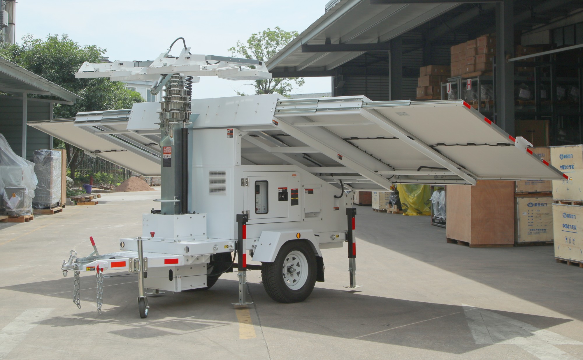 Mobile Standalone Solar Trailer Generator - BIGLUX