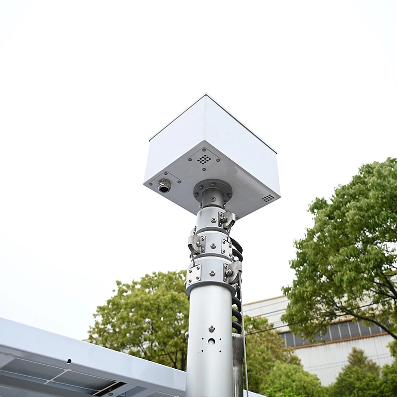 Solar Powered Mobile CCTV Tower with PTZ Cameras - BIGLUX