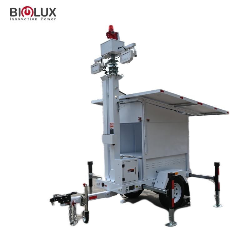 HS4602G-8.5M Portable Solar Trailer with Light and Cameras Fo - BIGLUX