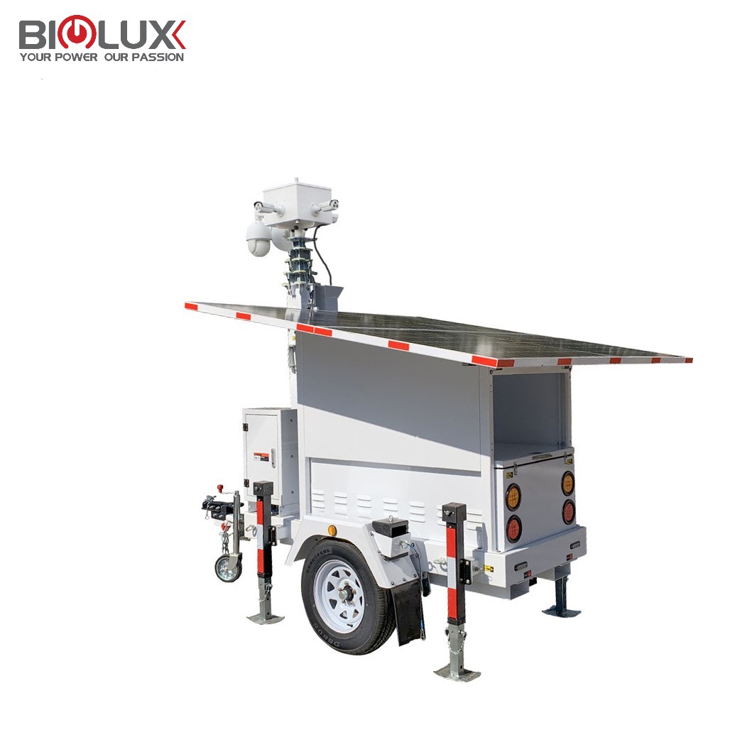 Portable Solar CCTV Tower - BIGLUX