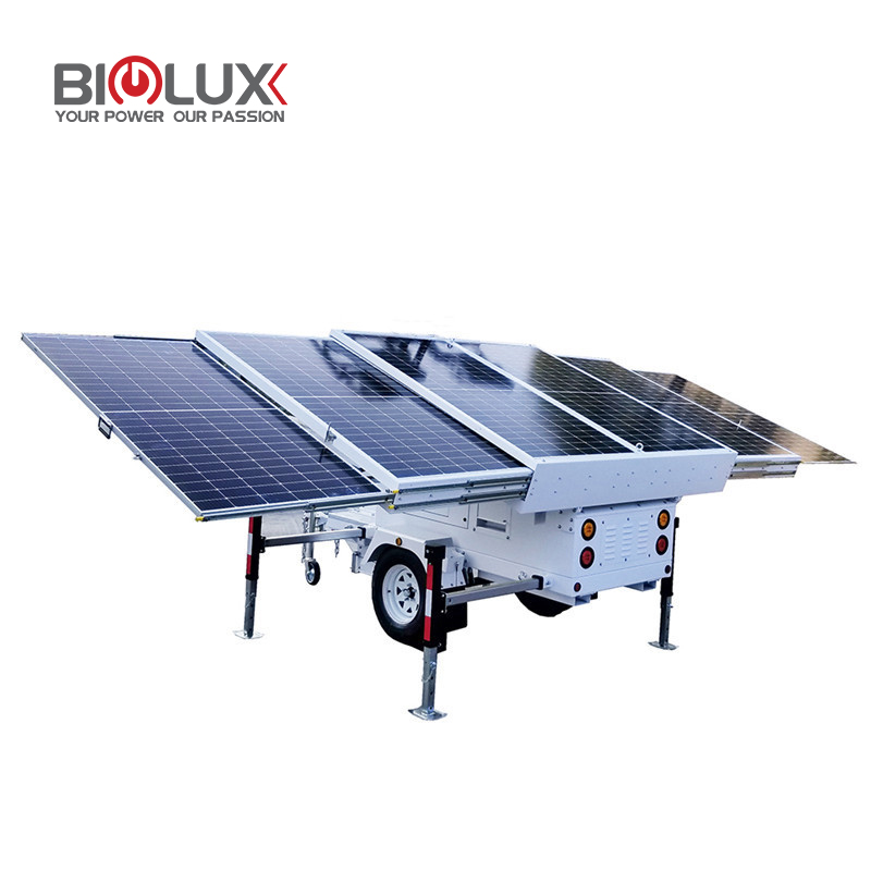 Mobile Standalone Solar Trailer Generator - BIGLUX