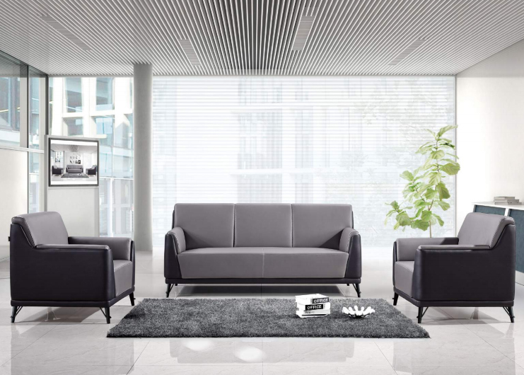 Modern 5 Seater Office Reception Sofa Set with Soft