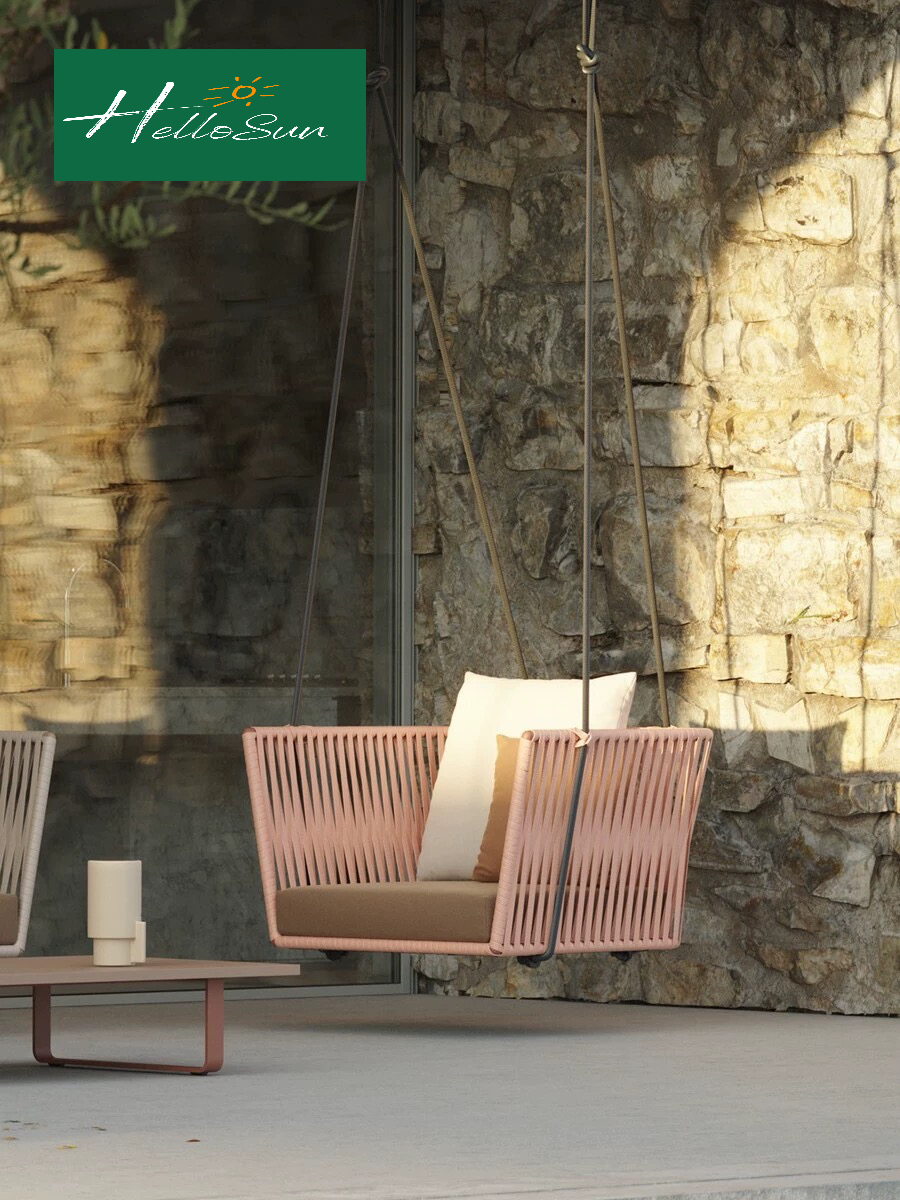 Outdoor Swing Bird Nest Hanging Chair Double Hanging Basket Rattan ...