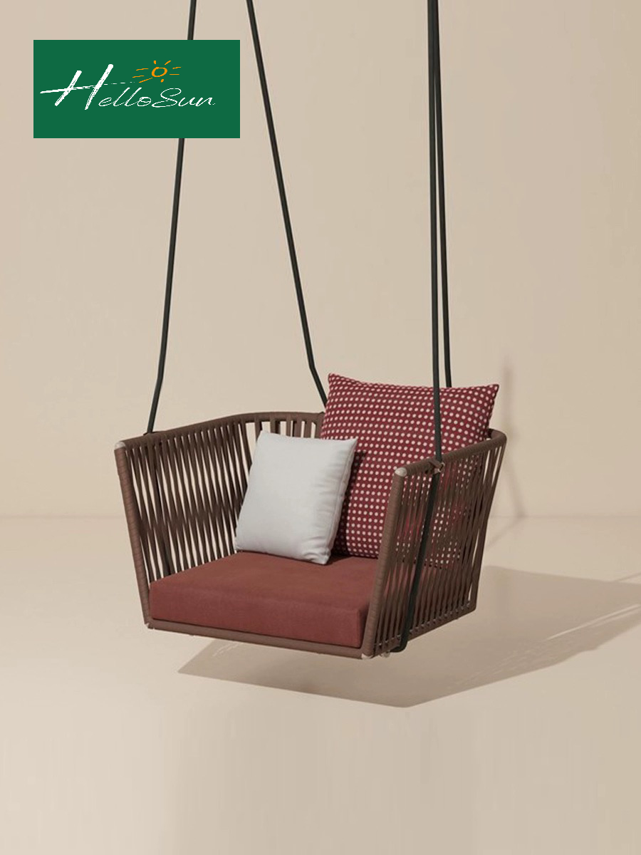 Outdoor Swing Bird Nest Hanging Chair Double Hanging Basket Rattan ...
