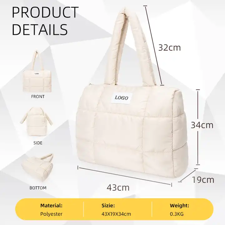 custom luxury puffy bag wholesale competitive price designer quilted ...