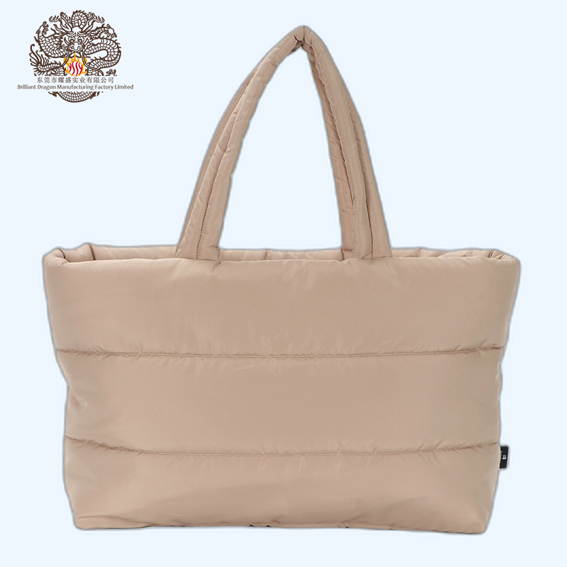 Popular Puffer Bag Custom Pretty Puffer Quilted Tote Bag Shoulder Bag ...