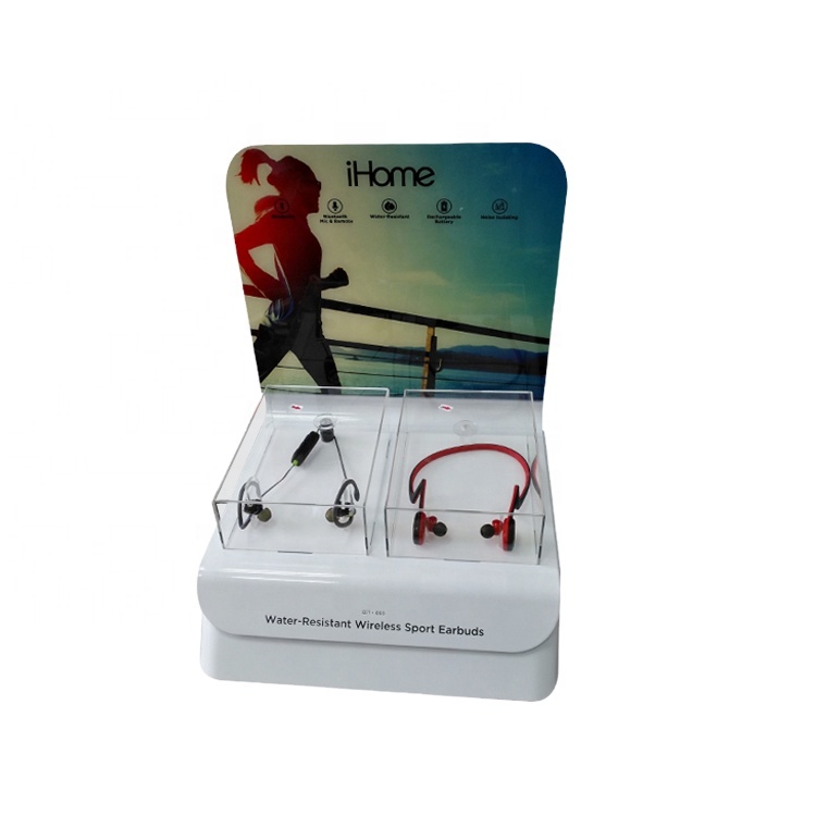 Customized Acrylic Earphone Headset Display Rotatable Headphones ...