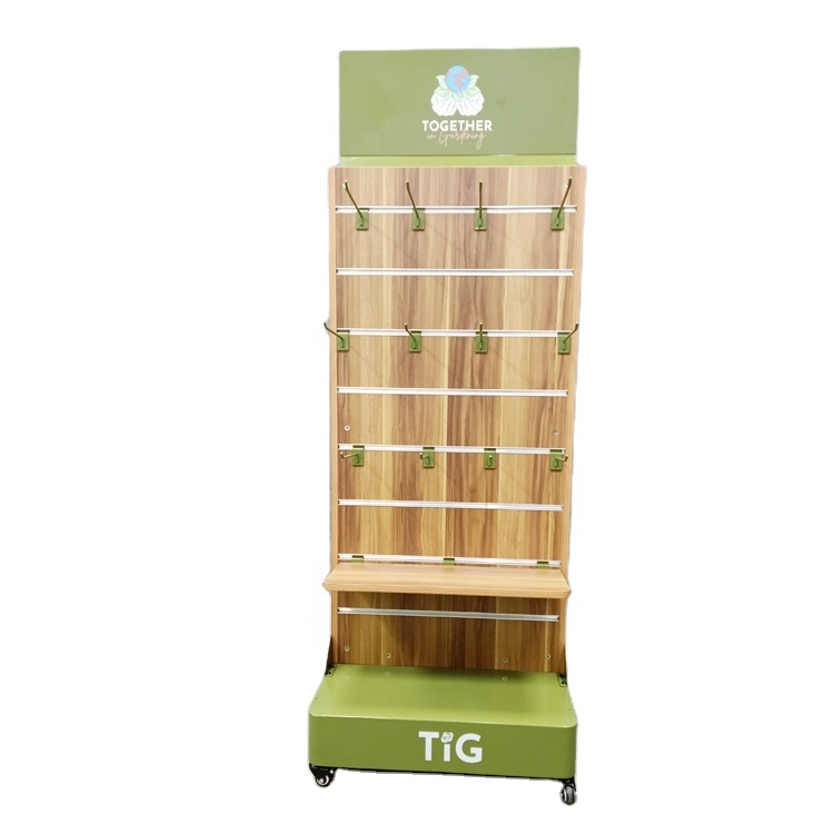 Retail Pos Promotion 2 Sided Rotated Mobile Accessory Wooden Shelf ...