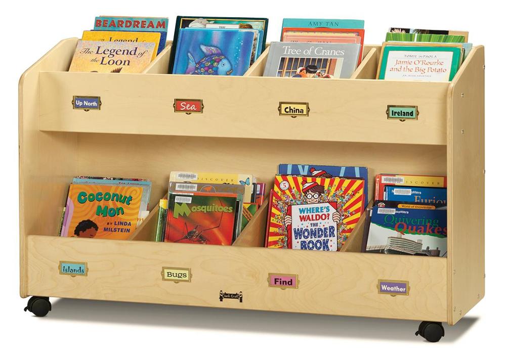 Personalized Wooden Book Floor Standing Display Shelf Wood Book Display ...