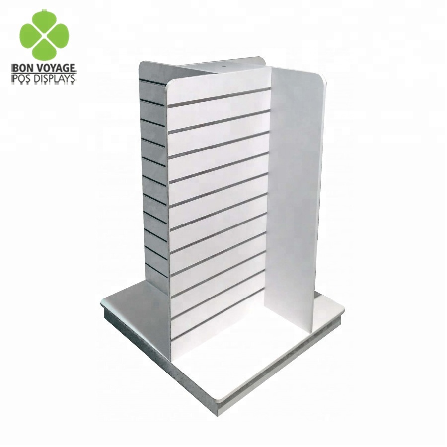 Custom Wooden Slat Wall Accessories Display Rack