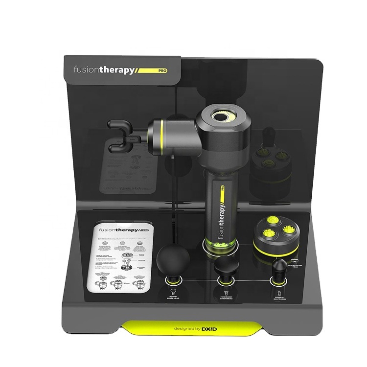 Custom Retail Pos Promotion Acrylic Riser Fascia Massage Gun Display Stand