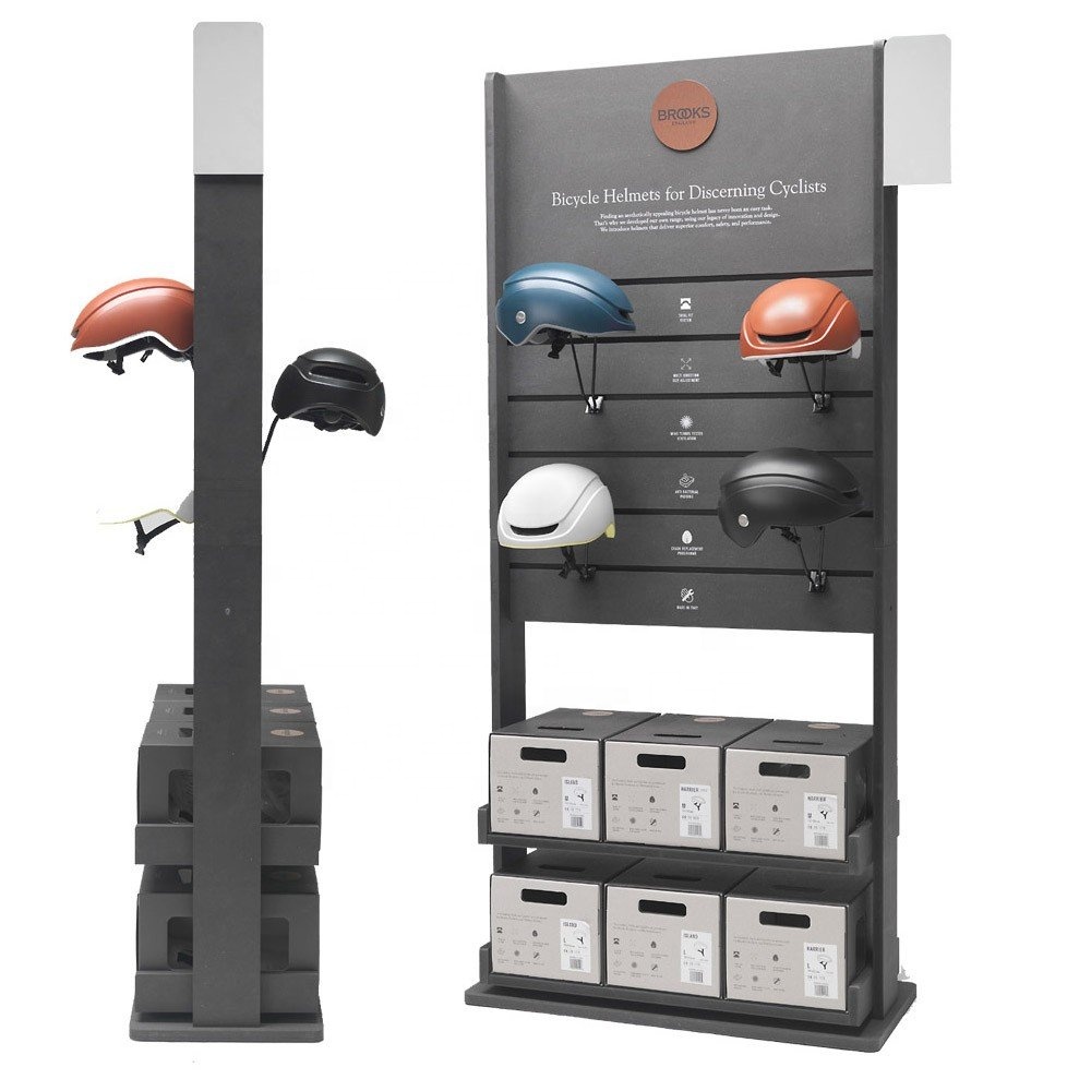 Motorcycle Helmet Display Rack Stand Floor Safety Helmet Metal Display Rack